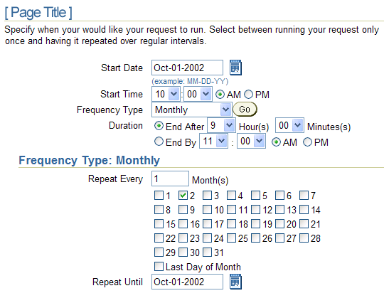 BLAF Guidelines - Scheduling Templates