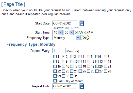 BLAF Guidelines - Scheduling Templates